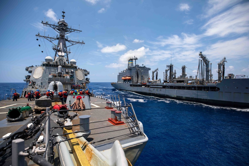 DVIDS - Images - USS Barry conducts a replenishment-at-sea with USNS ...