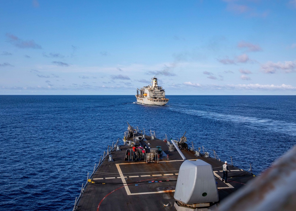 DVIDS - Images - USS Barry conducts a replenishment-at-sea with USNS ...