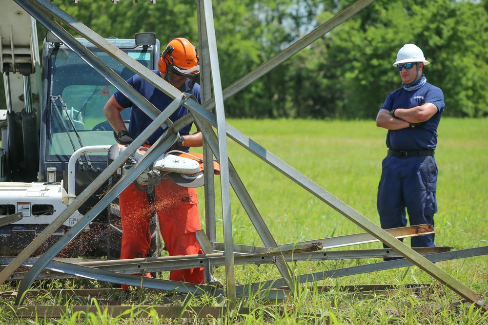 DVIDS - Images - Coast Guard, joint agencies conduct tower removal ...