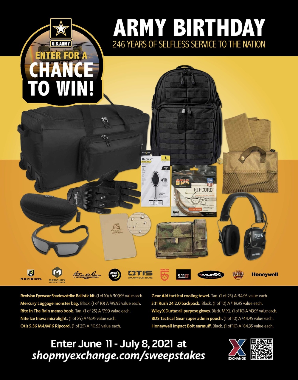 DVIDS - News - Exchange Giving Away $6,000 In Prizes for Army’s 246th ...