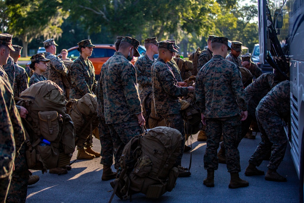 DVIDS - Images - 26th MEU command element arrives at Fort Pickett in ...