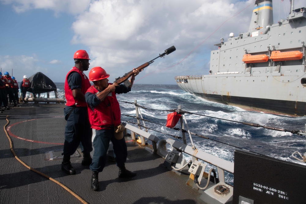 DVIDS - Images - USS Higgins replenishment at sea [Image 9 of 9]