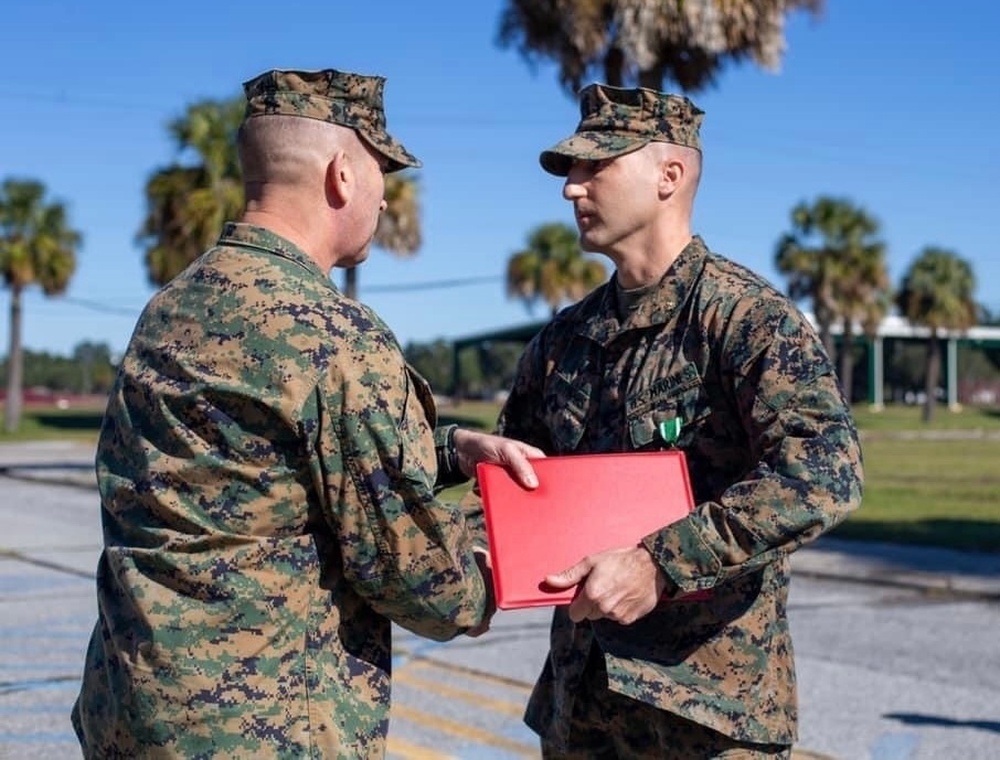 DVIDS - Images - Commanding Officer awards Marine for performance at ...