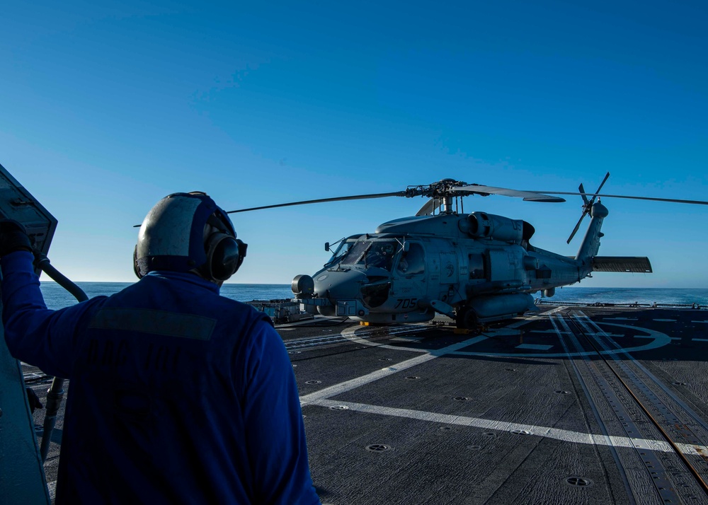 DVIDS - Images - USS Gridley Flight Operations [Image 1 of 2]