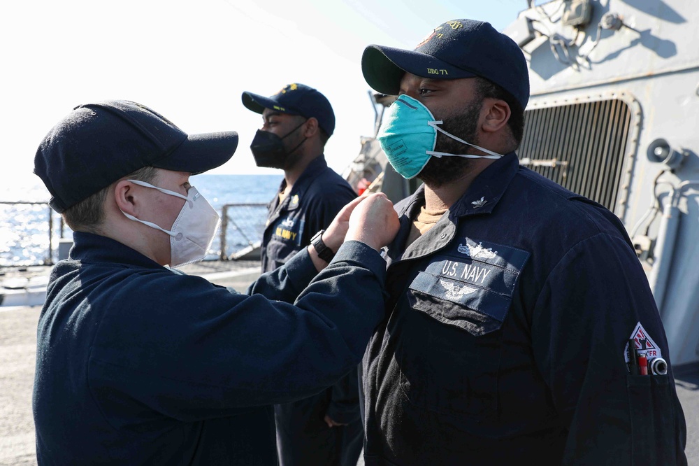 DVIDS - Images - MM2 McNair frocked to Petty Officer 2nd Class [Image 2 ...
