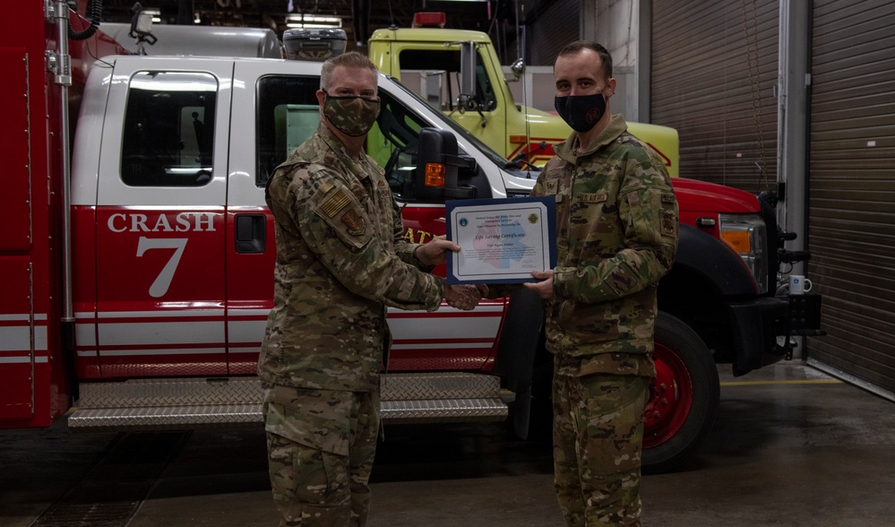 DVIDS - Images - 97 CES firefighters recognized for life saving efforts ...