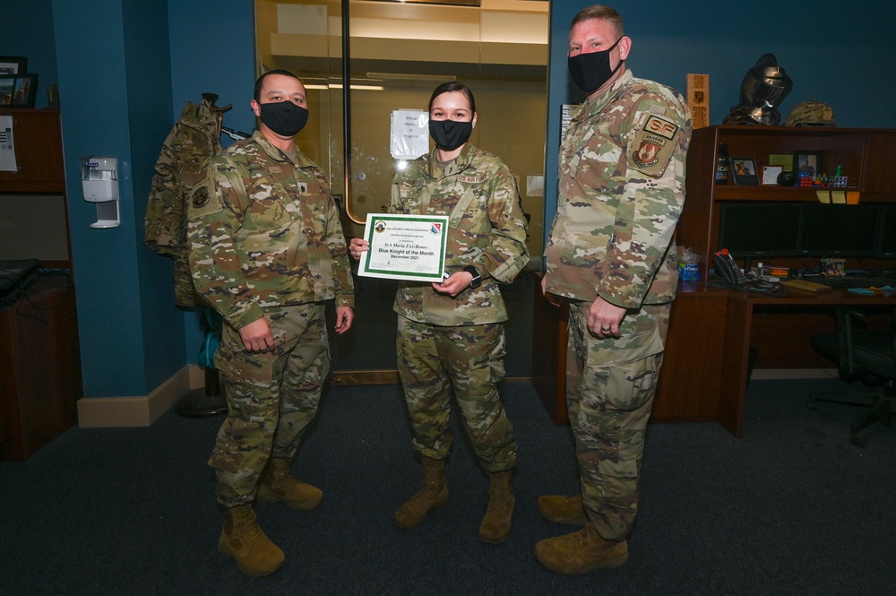 DVIDS - Images - SFS recognizes “Blue Knight of the Month” [Image 2 of 2]