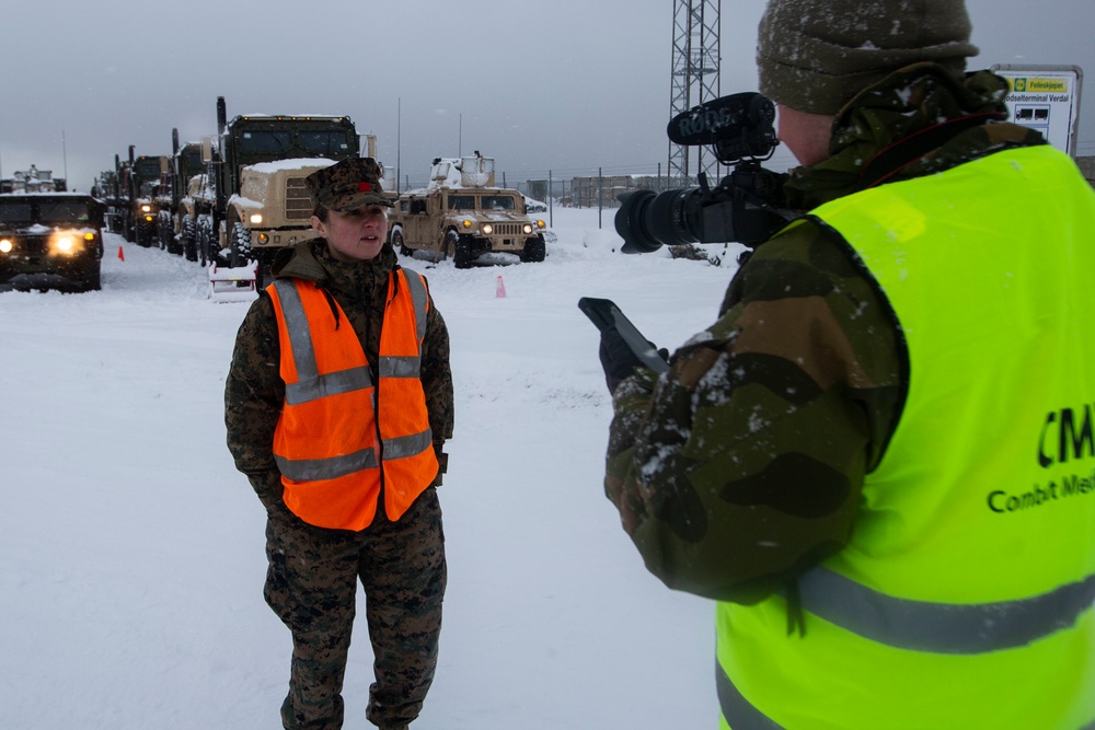 DVIDS - Images - II MEF leader conducts news interview at Verdal Port ...