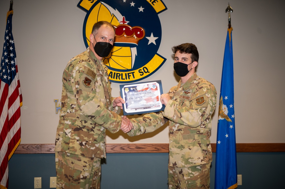 DVIDS - Images - DoverAFB leadership recognizes star performer [Image 1 ...