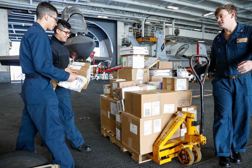 DVIDS - Images - Abraham Lincoln Sailors store material [Image 6 of 6]