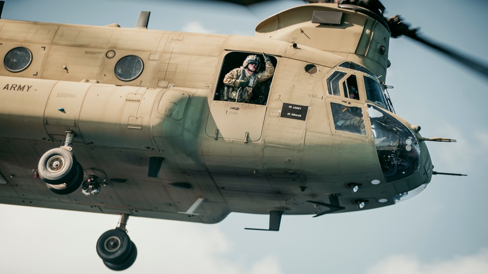 DVIDS - Images - Army CH-47s train aboard USS Portland [Image 2 of 9]