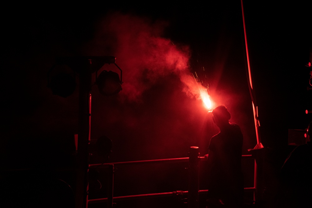 DVIDS - Images - USCGC Stratton crew conduct pyrotechnic training ...