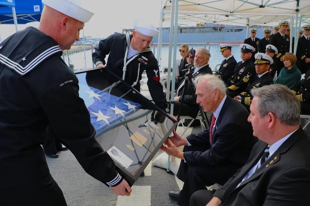 DVIDS - News - USS STETHEM (DDG 63) Hosts Patricia Stethem Memorial