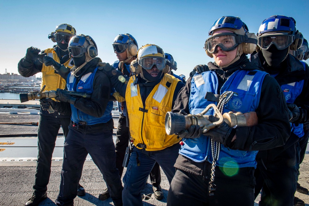 DVIDS - Images - GHWB Sailors Conduct a Mass Casualty Drill [Image 1 of 5]