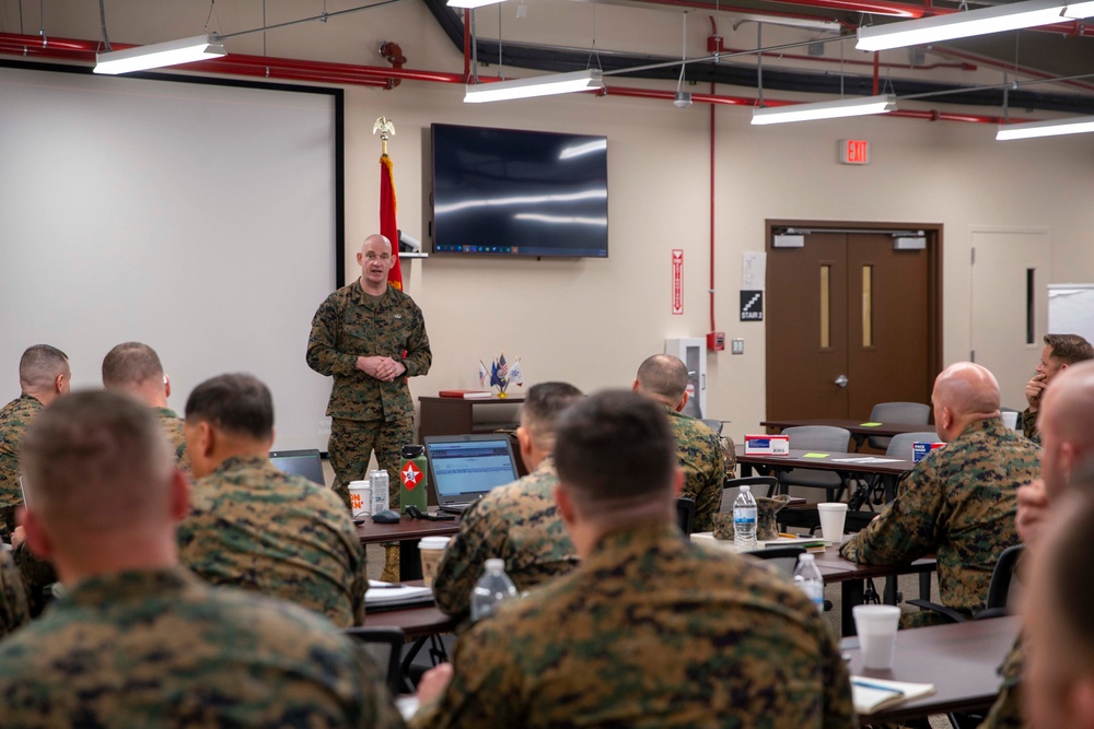 DVIDS - Images - Top enlisted Marine speaks at Ground Combat Element ...