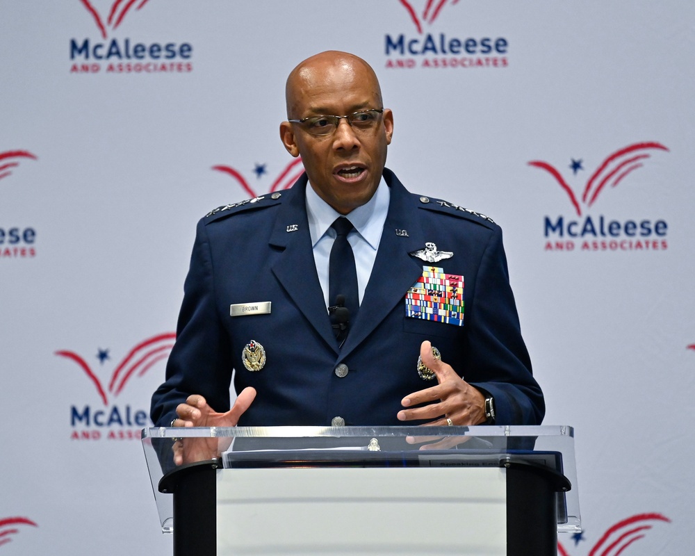 DVIDS - Images - CSAF Brown speech at McAleese FY2023 Defense Program ...