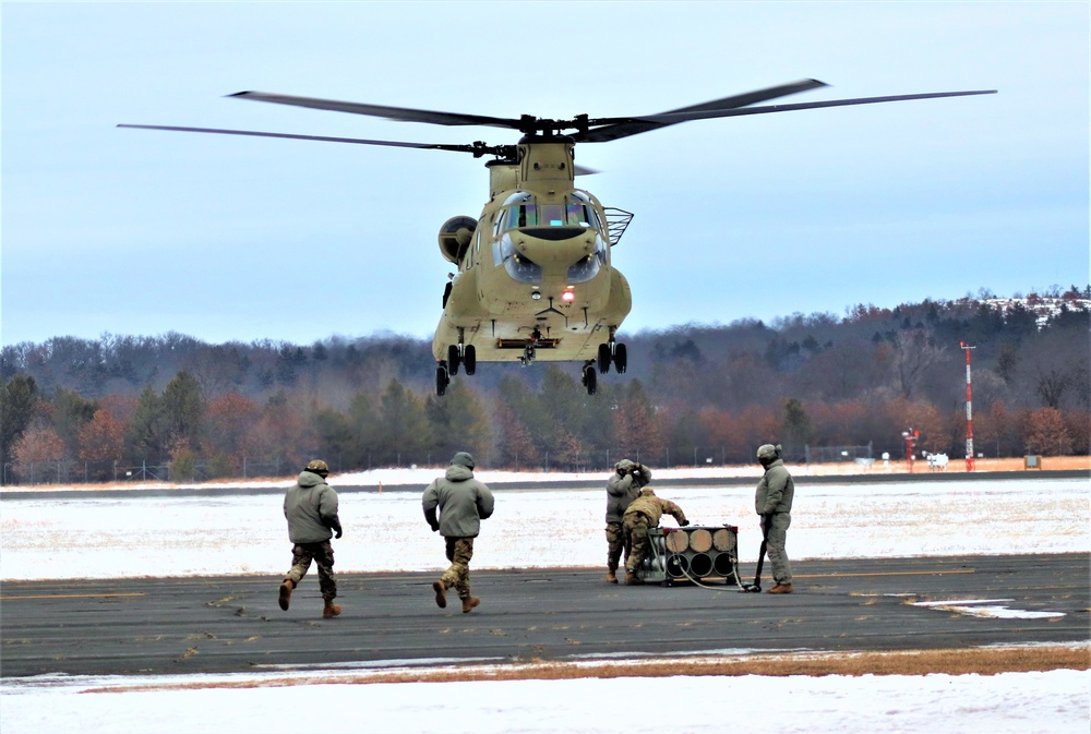 DVIDS - Images - CH-47 aircrew, 89B ASC students conduct sling-load training at Fort McCoy ...