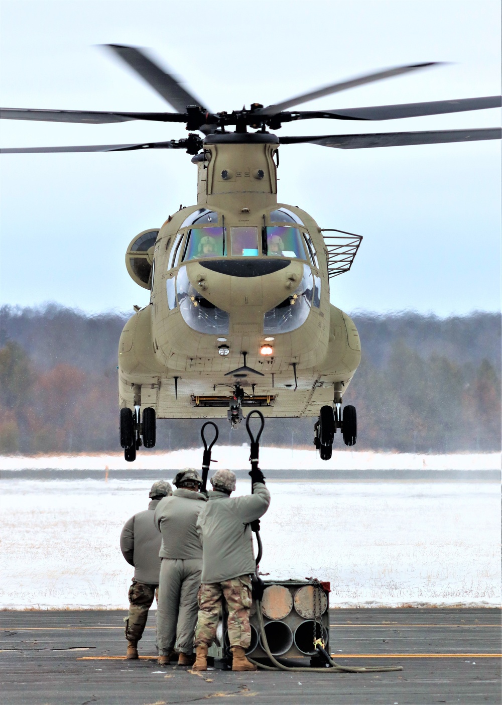 DVIDS - Images - CH-47 aircrew, 89B ASC students conduct sling-load training at Fort McCoy ...