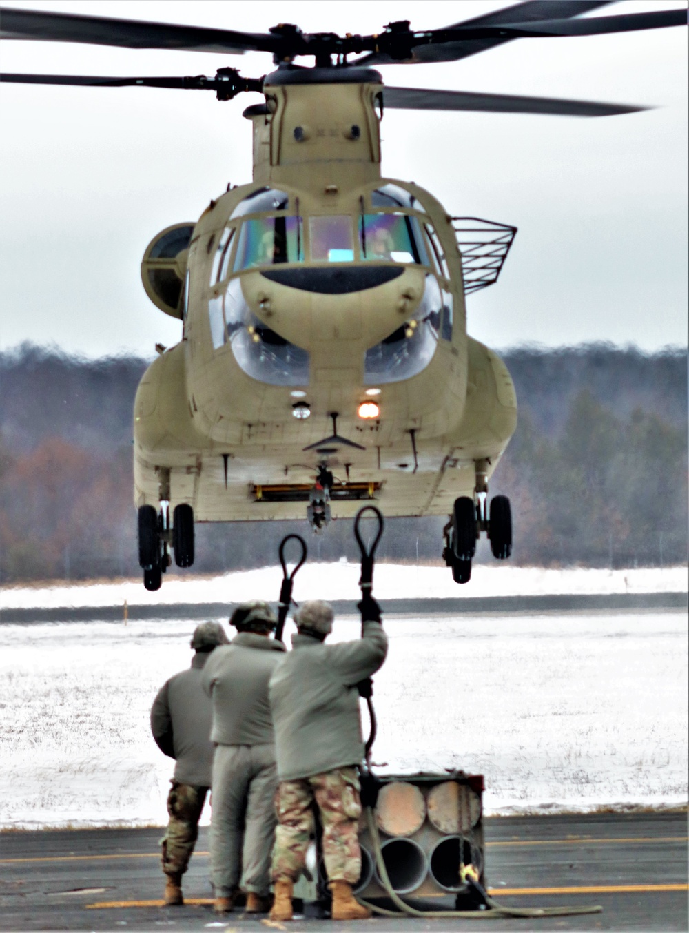 DVIDS - Images - CH-47 aircrew, 89B ASC students conduct sling-load training at Fort McCoy ...