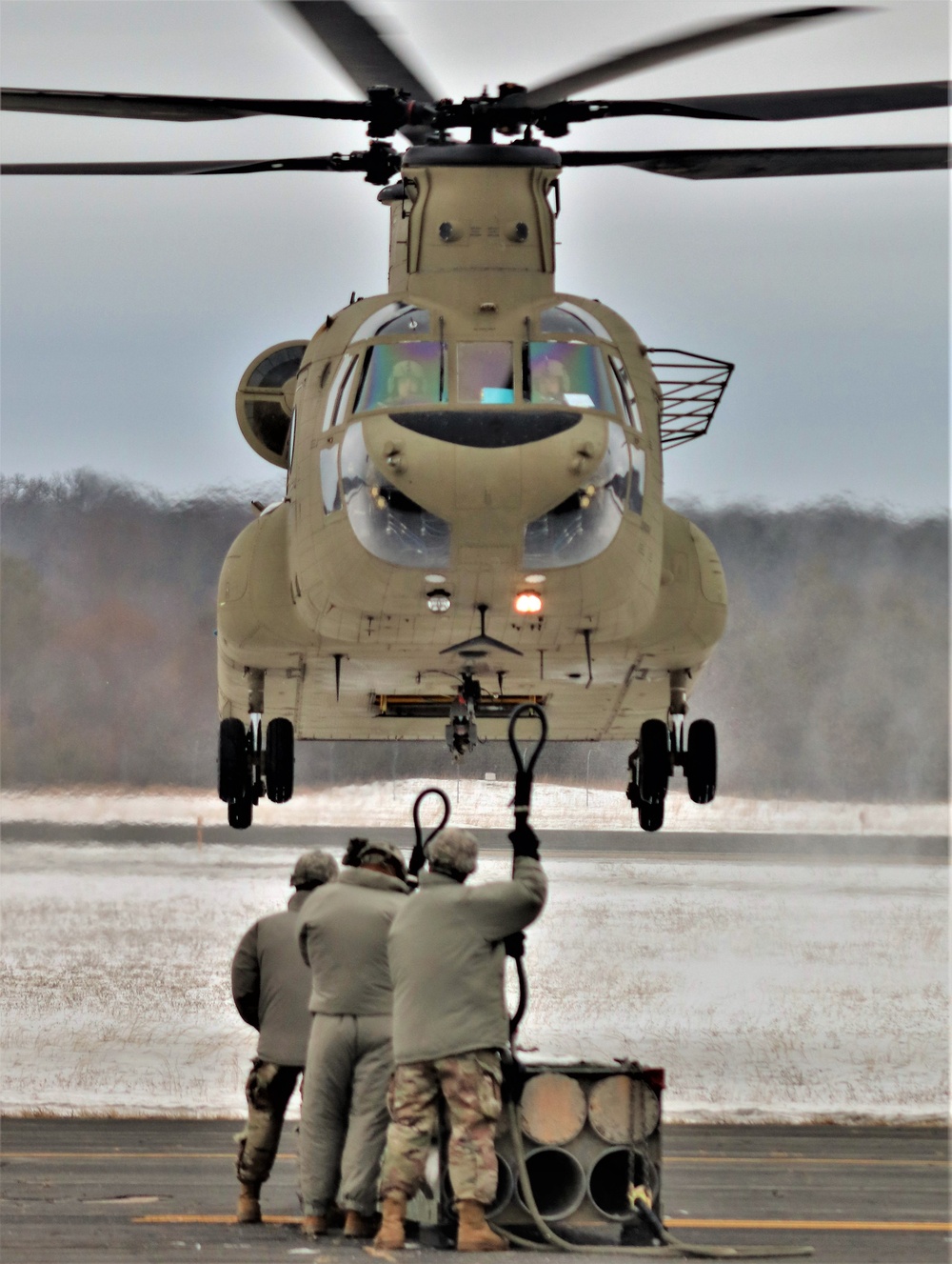 DVIDS - Images - CH-47 aircrew, 89B ASC students conduct sling-load training at Fort McCoy ...