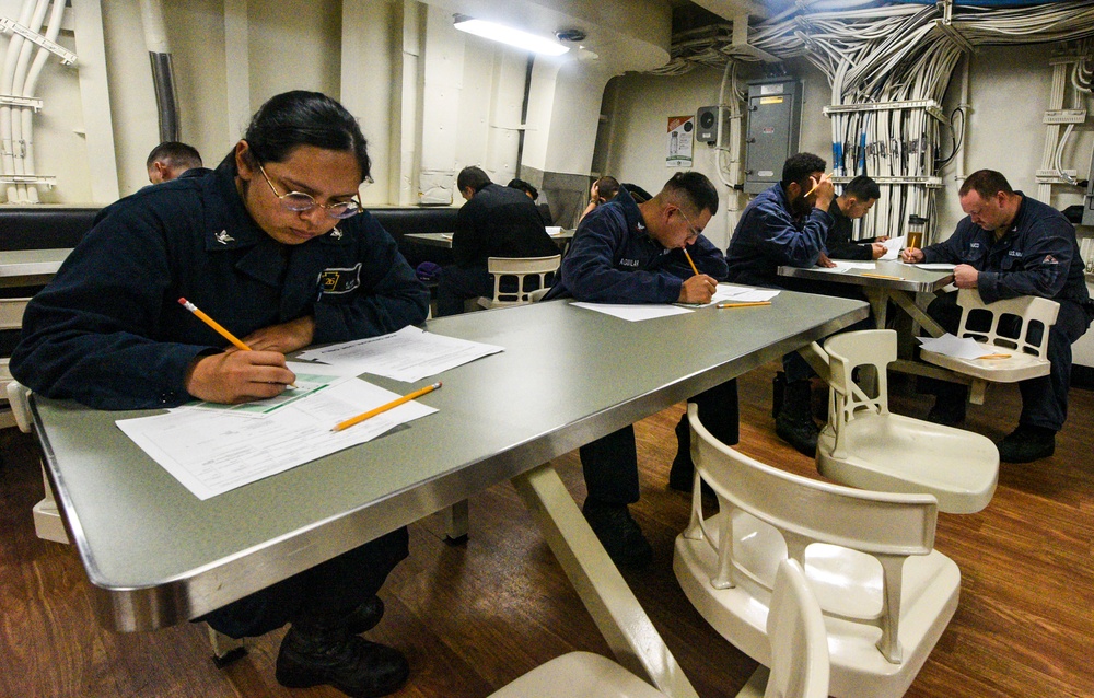 DVIDS - Images - USS John P. Murtha (LPD 26) Spring Cycle E-5 Exam ...