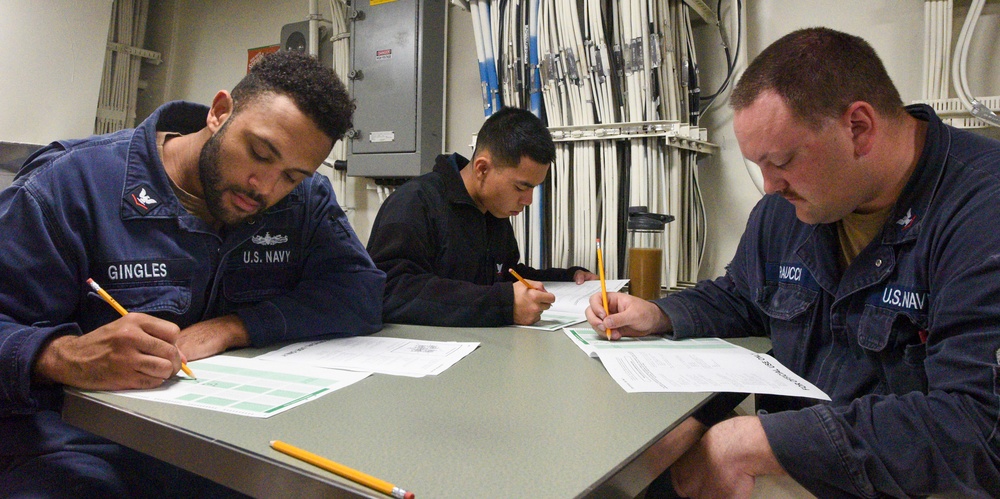 DVIDS - Images - USS John P. Murtha (LPD 26) Spring Cycle E-5 Exam ...