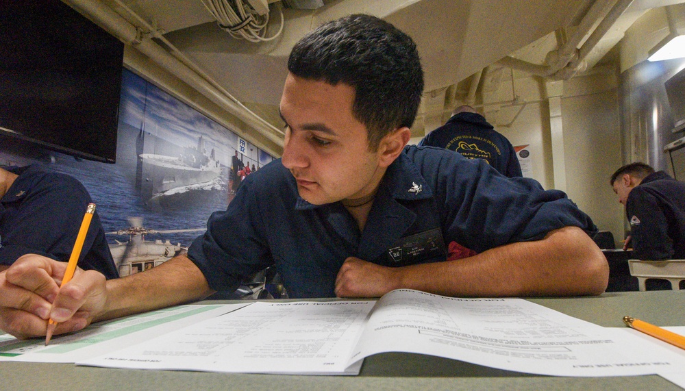 DVIDS - Images - USS John P. Murtha (LPD 26) Spring Cycle E-5 Exam ...