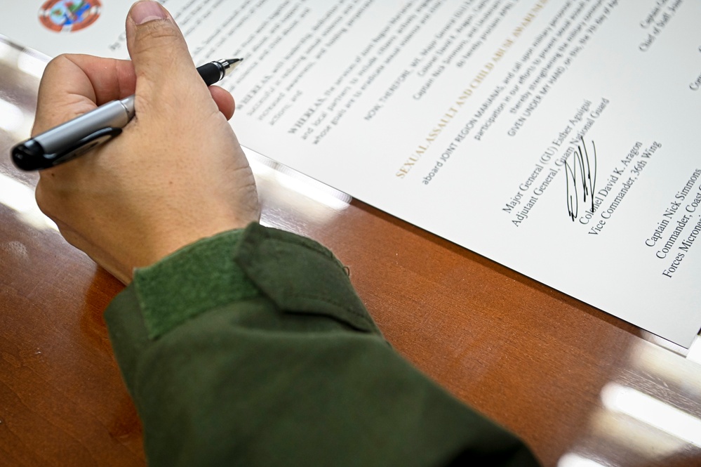 DVIDS - Images - April Awareness Month Proclamation Signing [Image 2 of 2]