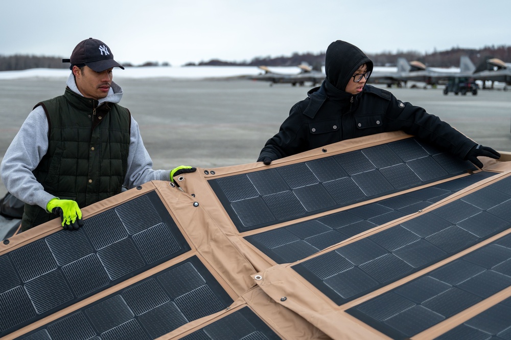 DVIDS - Images - First prototype constructed of solar-powered tent in ...