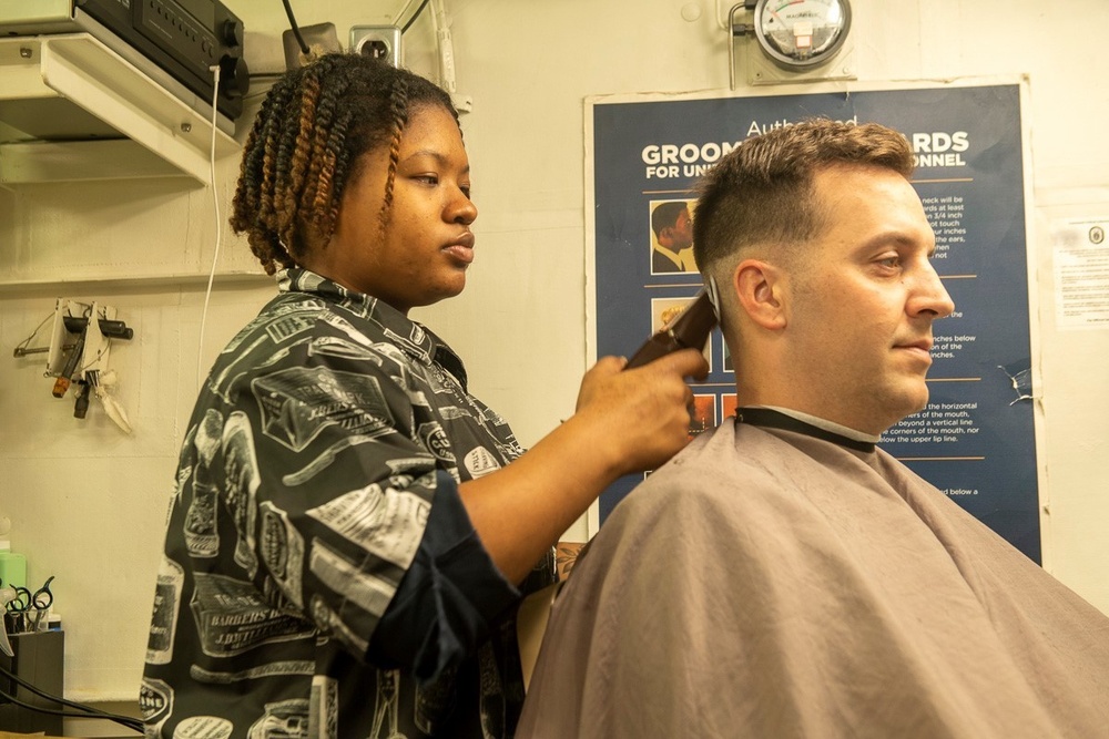 DVIDS - Images - USS Sampson Barber [Image 4 of 4]