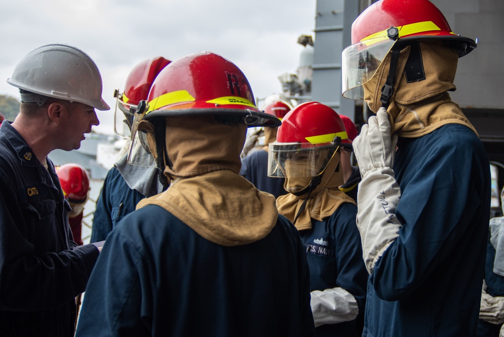 DVIDS - Images - USS Ronald Reagan (CVN 76) Pipe Patching Drill [Image ...