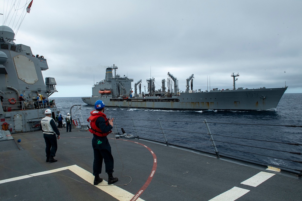 DVIDS - Images - USS Sampson Replenishment at Sea with USNS Tipley ...