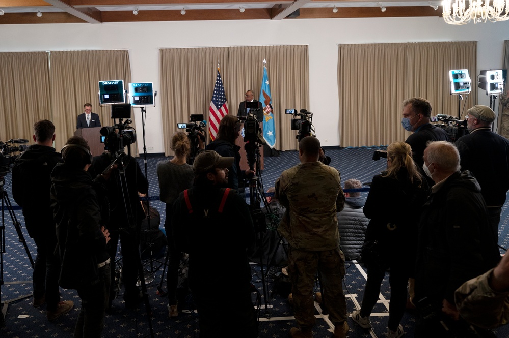 DVIDS - Images - U.S. SECDEF holds press conference at RAB [Image 3 of 4]