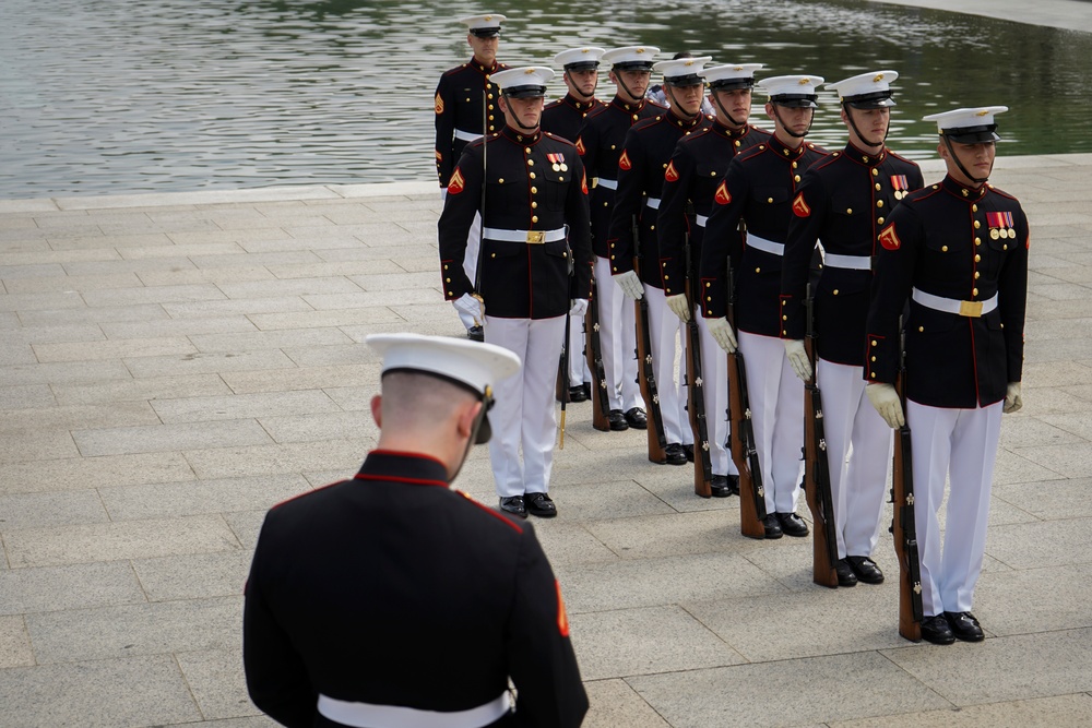 DVIDS - Images - Barracks Marines present “three-round volley” and ...