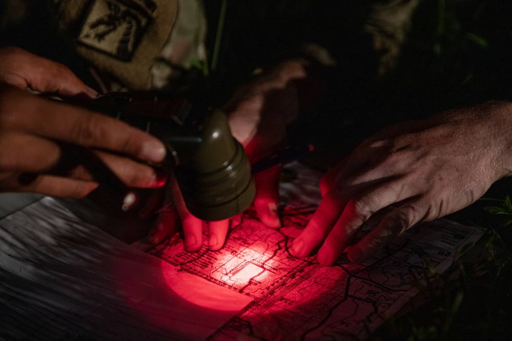 DVIDS - Images - Night Land Navigation Day 2 at the 2022 Spc. Hilda I ...