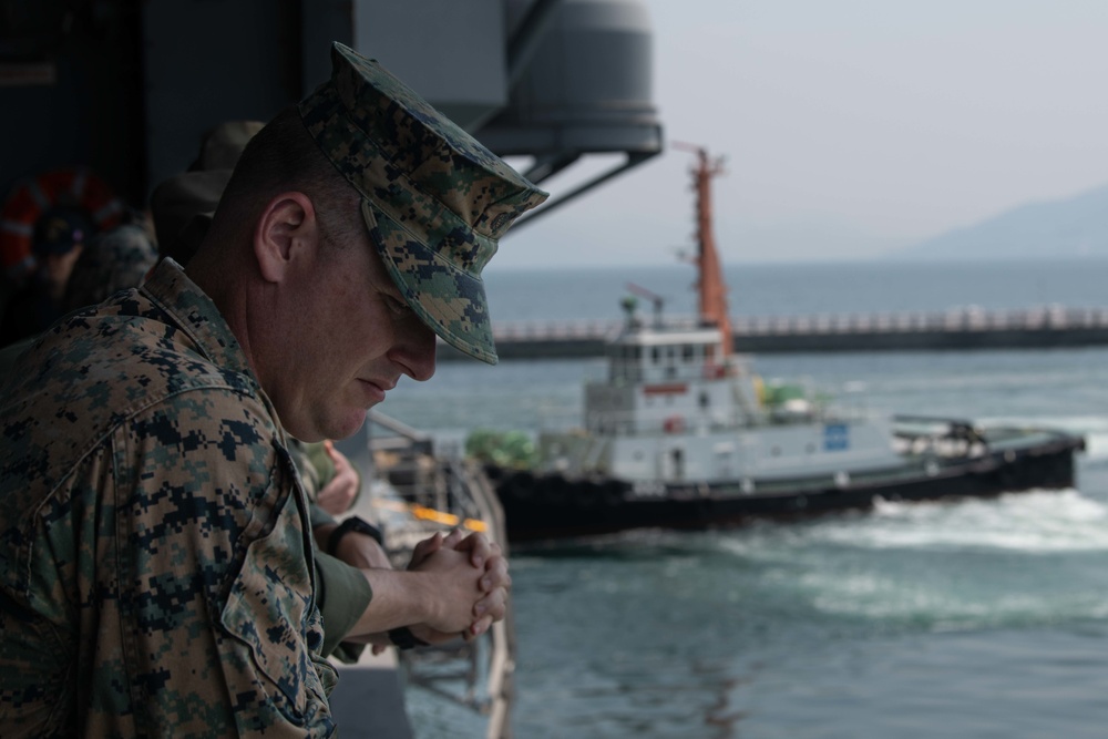 DVIDS - Images - Marines Depart MCAS Iwakuni Aboard USS Tripoli [Image ...