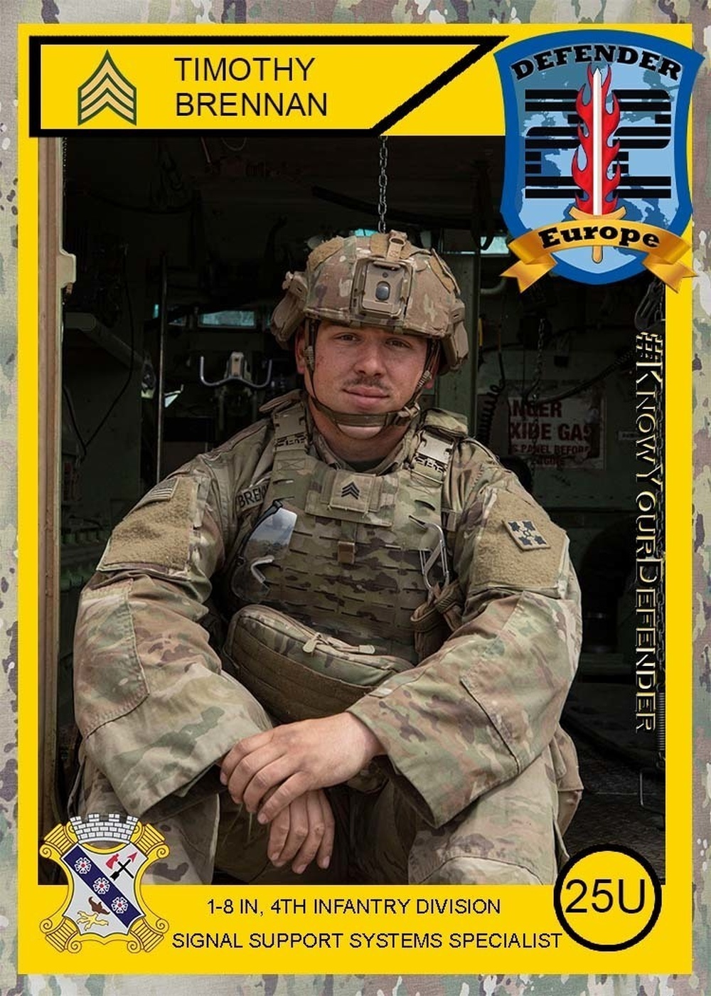 DVIDS - Images - Know Your Defender - Sgt. Timothy Brennan