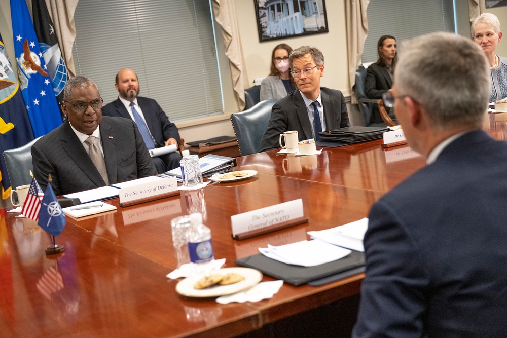 DVIDS - Images - Secretary Austin Hosts NATO Secretary General at Pentagon [Image 11 of 20]