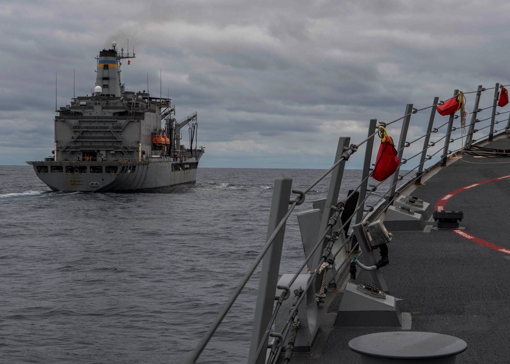 DVIDS - Images - Gridley conducts a replenishment-at-sea with the ...