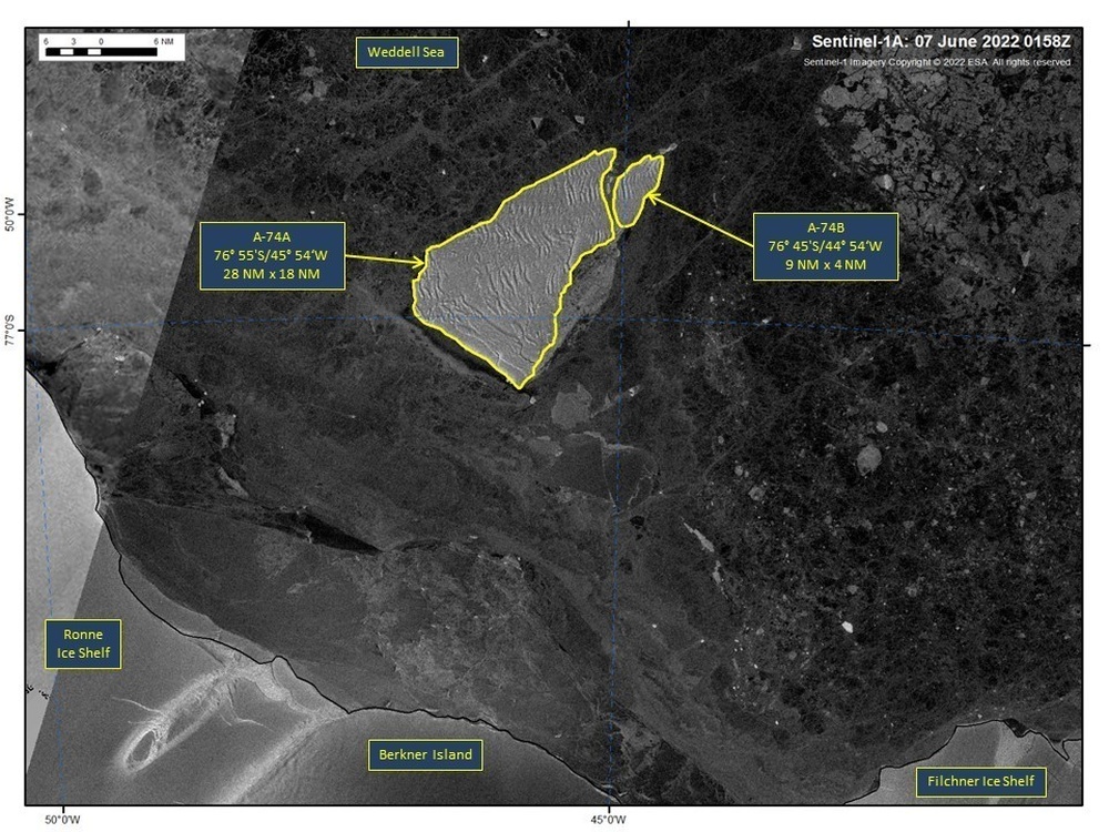 DVIDS - News - U.S. National Ice Center Confirms A-74 Iceberg Split ...