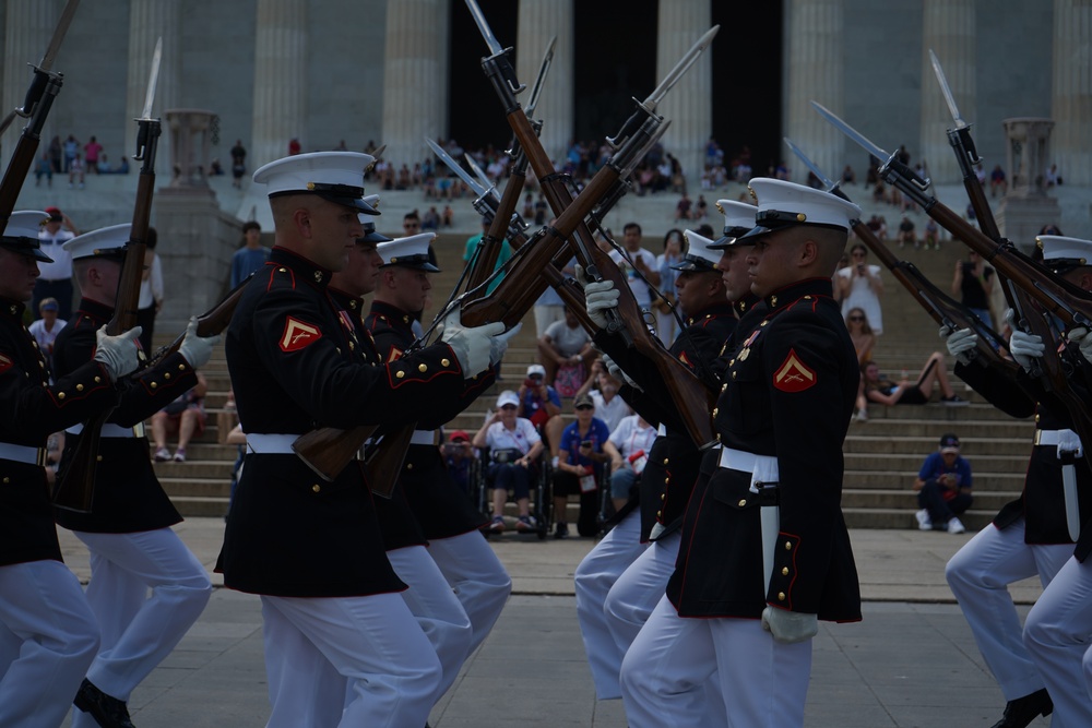 DVIDS - Images - The Silent Drill Platoon performs at the Lincoln ...
