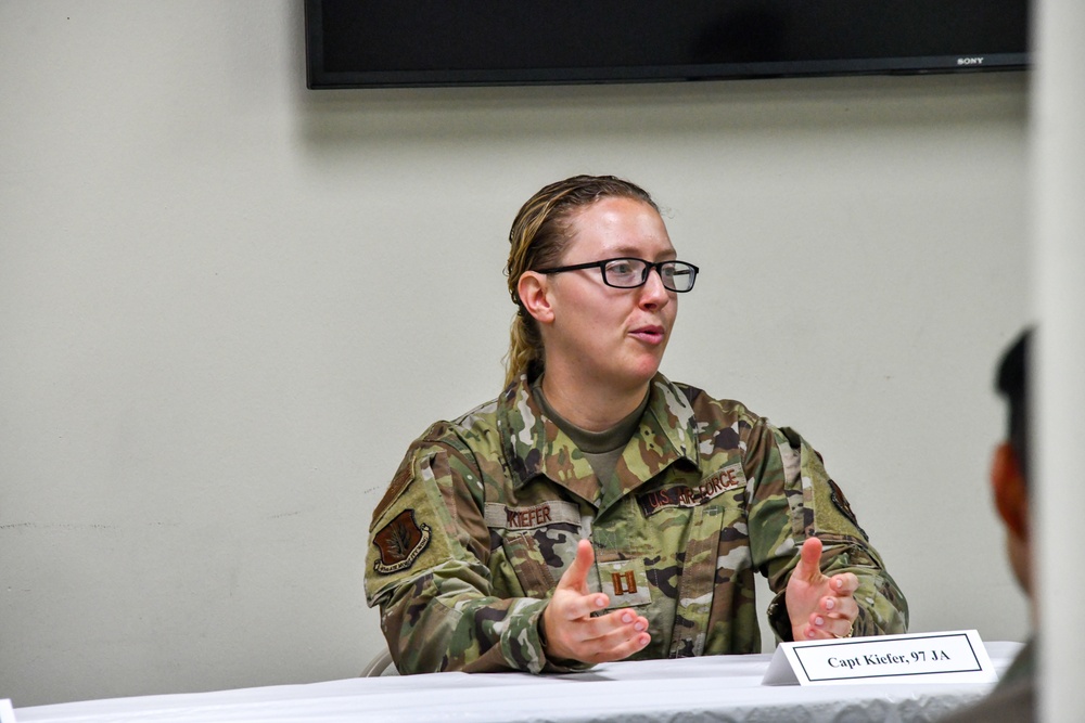 DVIDS - News - 97 AMW Airmen show pride at LGBTQ+ panel
