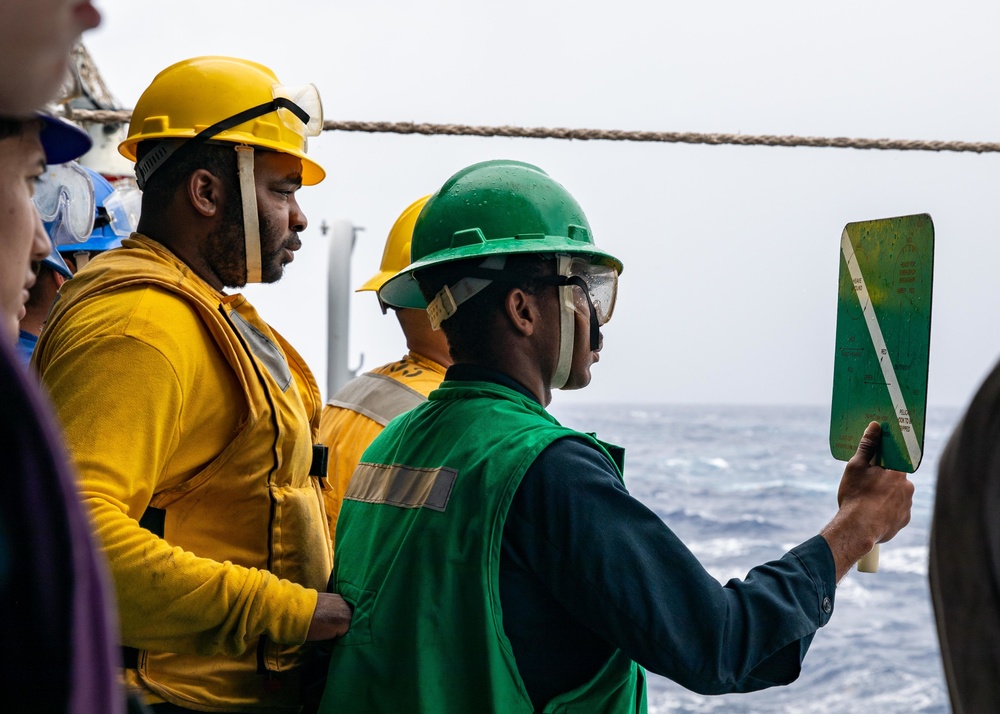 DVIDS - Images - USS Leyte Gulf refueling at sea. [Image 2 of 2]