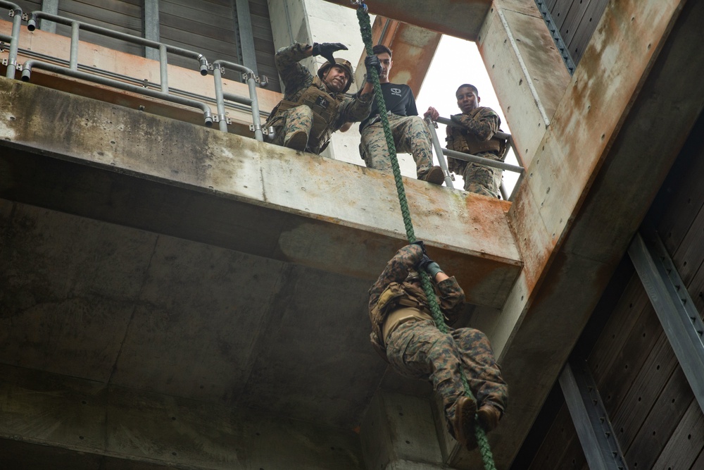 DVIDS - Images - EOD Company Rappel Tower Training [Image 8 of 8]
