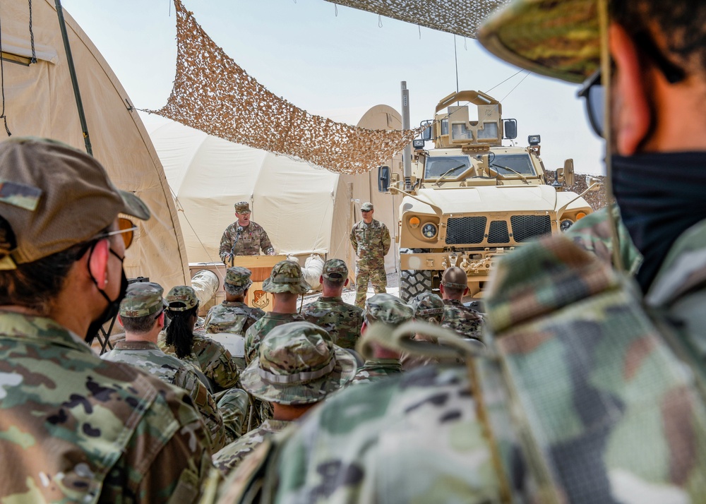 DVIDS - Images - 378th ESFS receives new commander [Image 11 of 16]