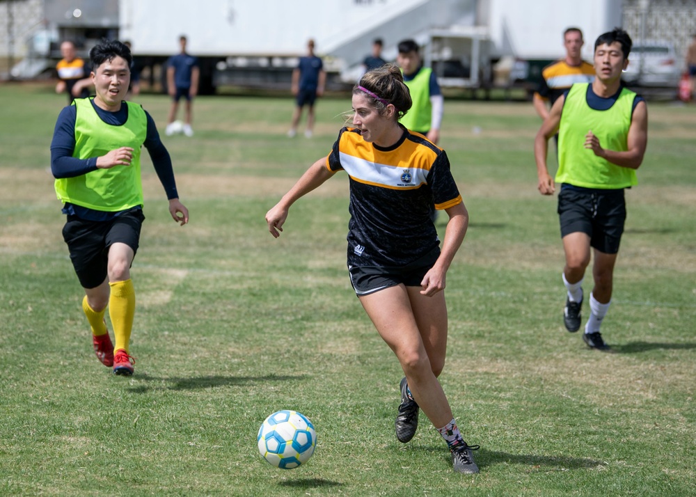 DVIDS - Images - New Zealand and Republic of Korea Navy Soccer Match ...