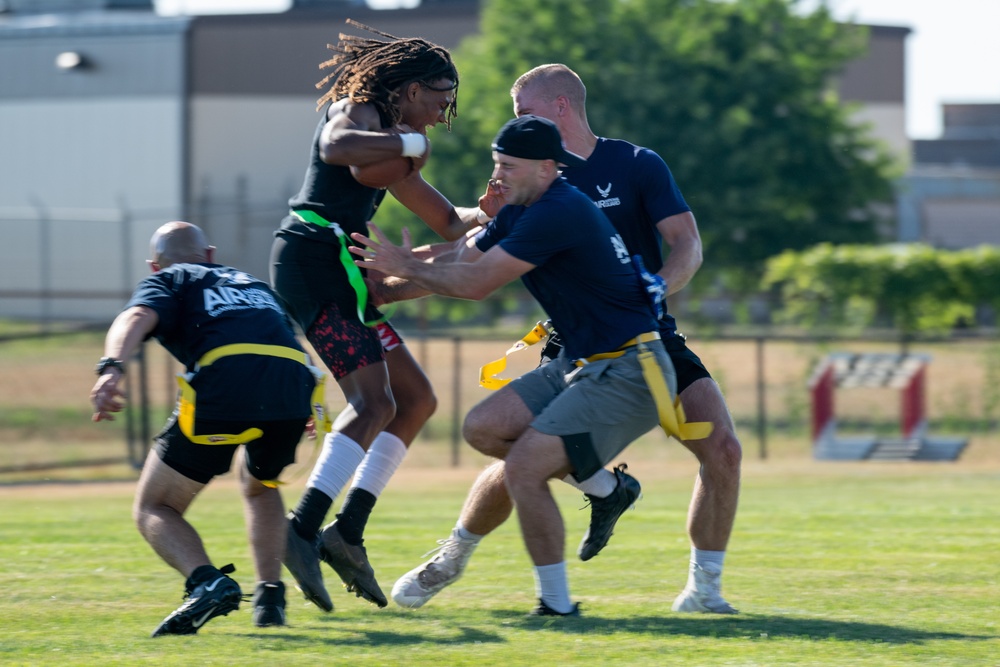 DVIDS - Images - Airmen participate in local flag-football event [Image ...