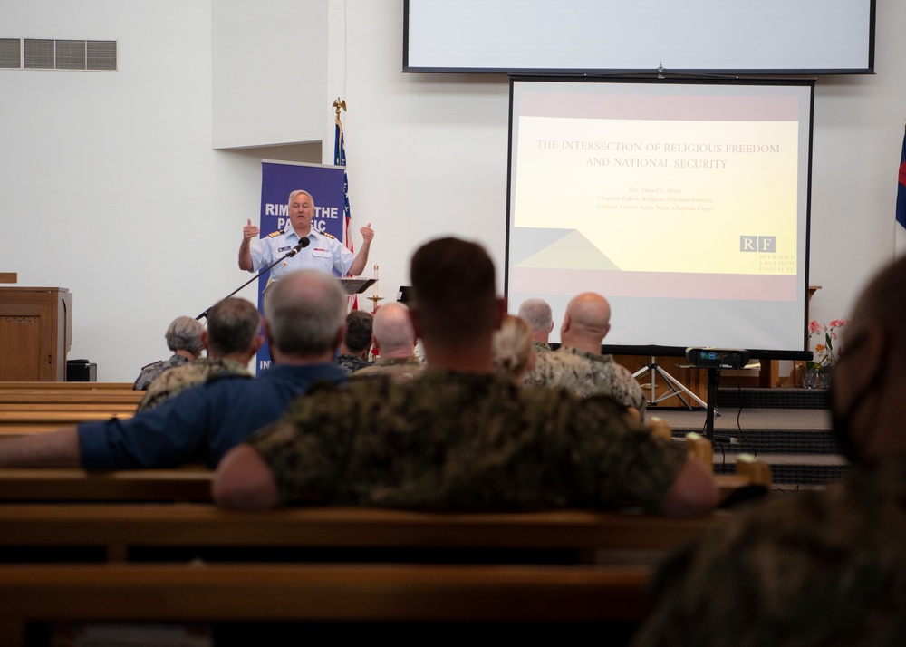 DVIDS - Images - Capt. Daniel Mode presents at the RIMPAC 2022 ...