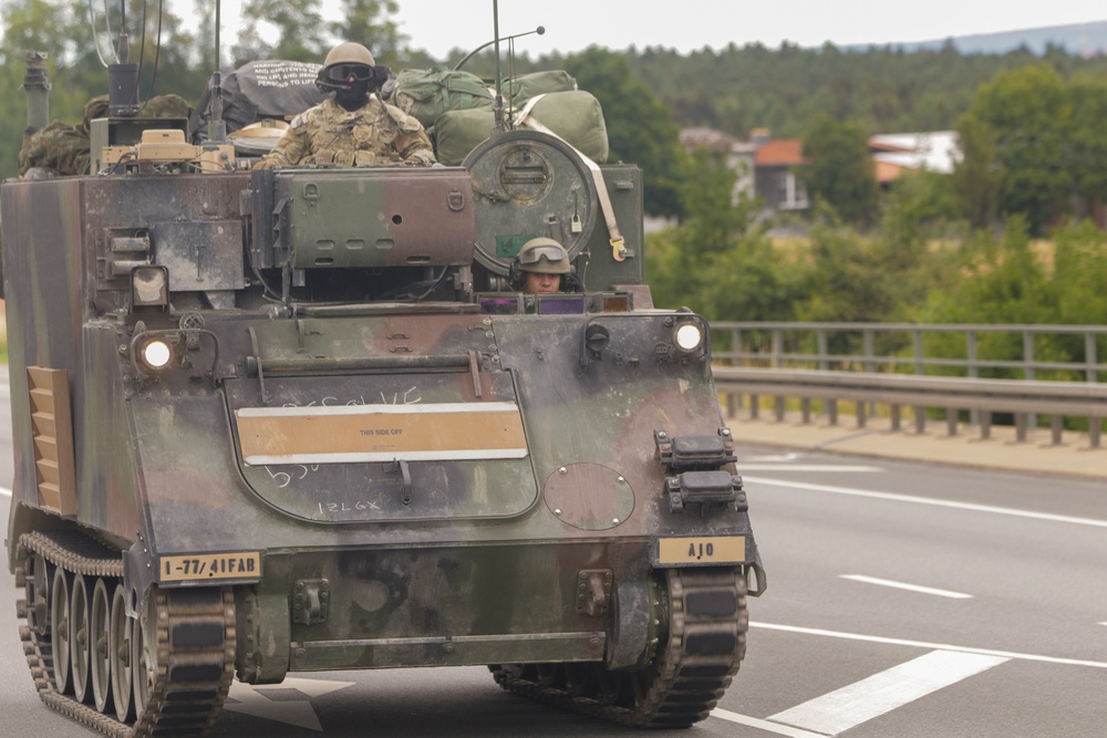 DVIDS - Images - 41st FAB Convoy from Grafenwoehr for DF22 [Image 2 of 7]