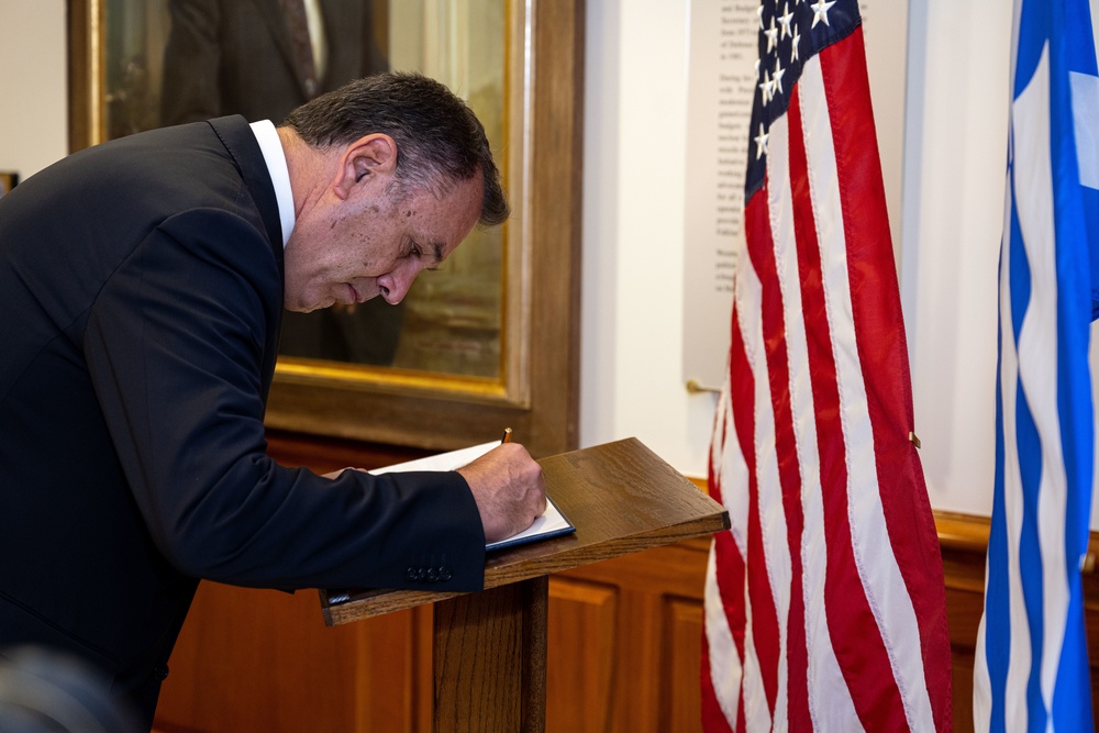DVIDS - Images - SECDEF Austin Greece Bilateral Engagement [Image 3 of 9]